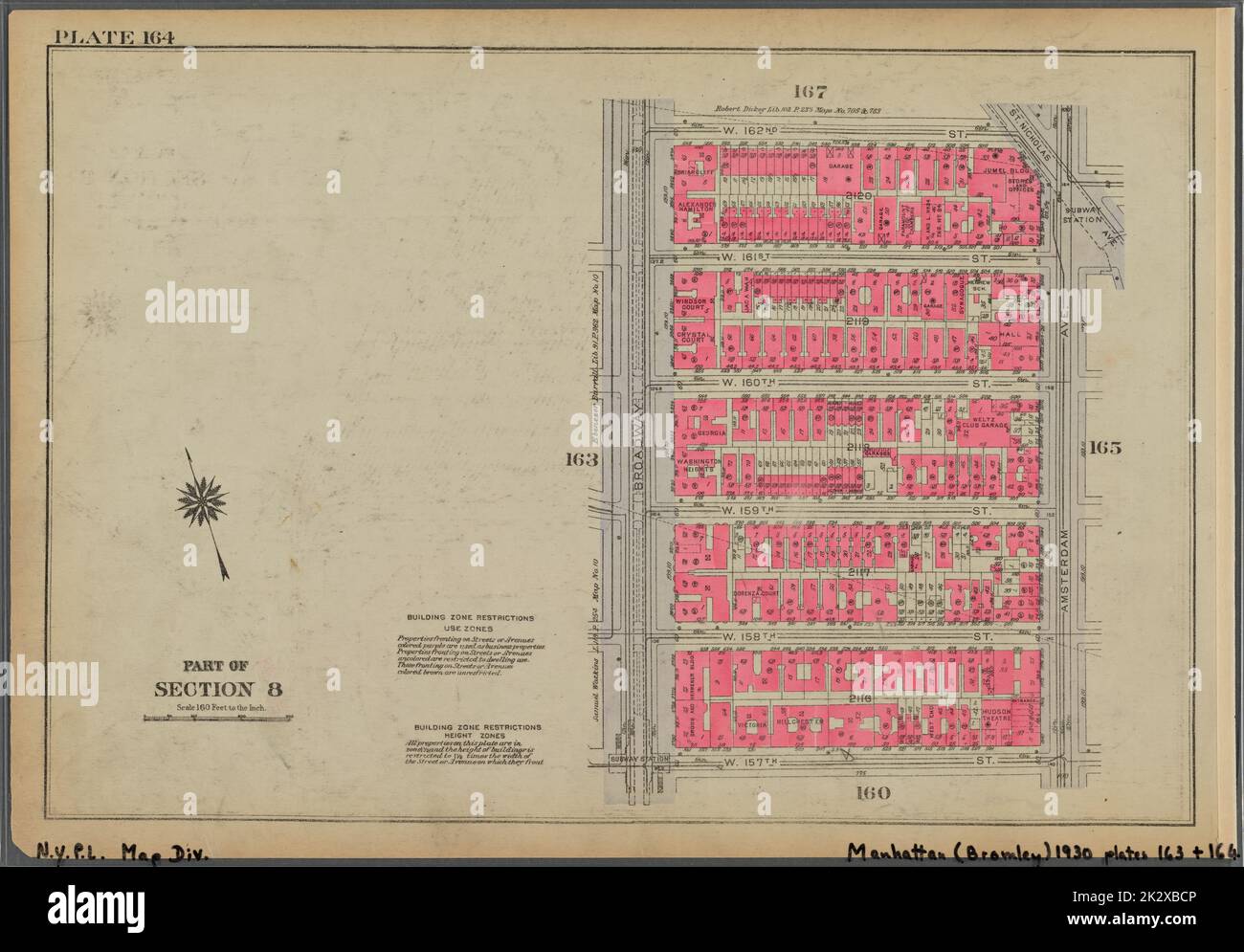 Manhattan map 1930 hi-res stock photography and images - Alamy