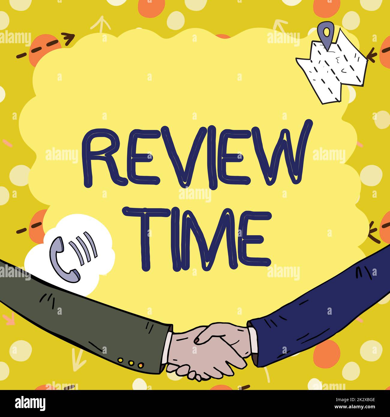 Handwriting text Review Time. Concept meaning situation or system its ...