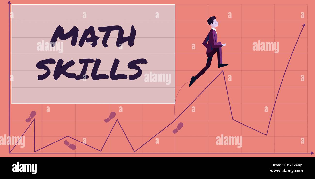 Conceptual display Math Skills. Business overview starting to learn how ...