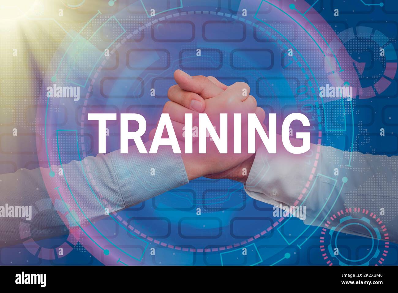 Hand writing sign Training. Concept meaning An activity occurred when ...