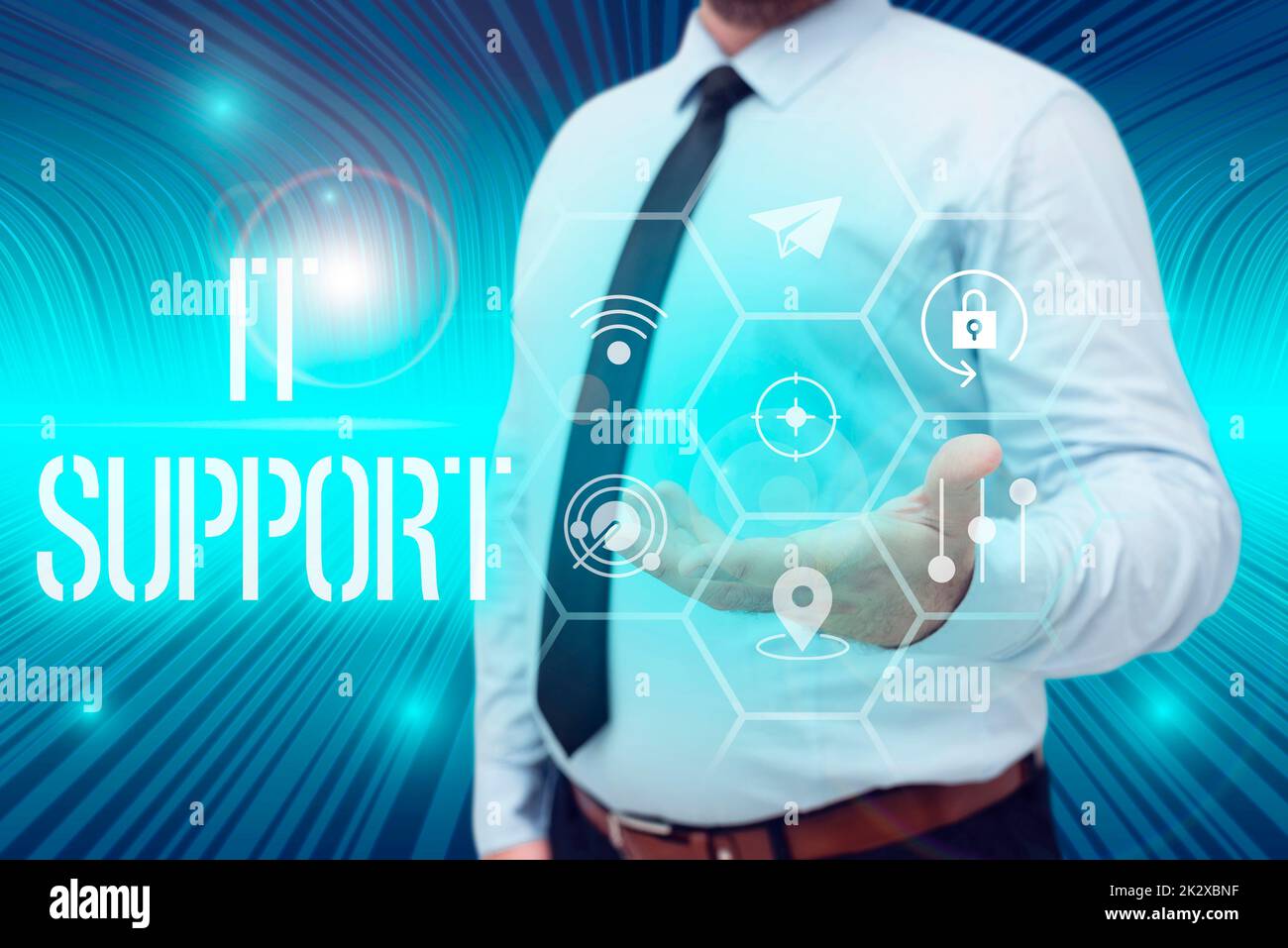 Conceptual display It Support. Business idea Lending help about ...