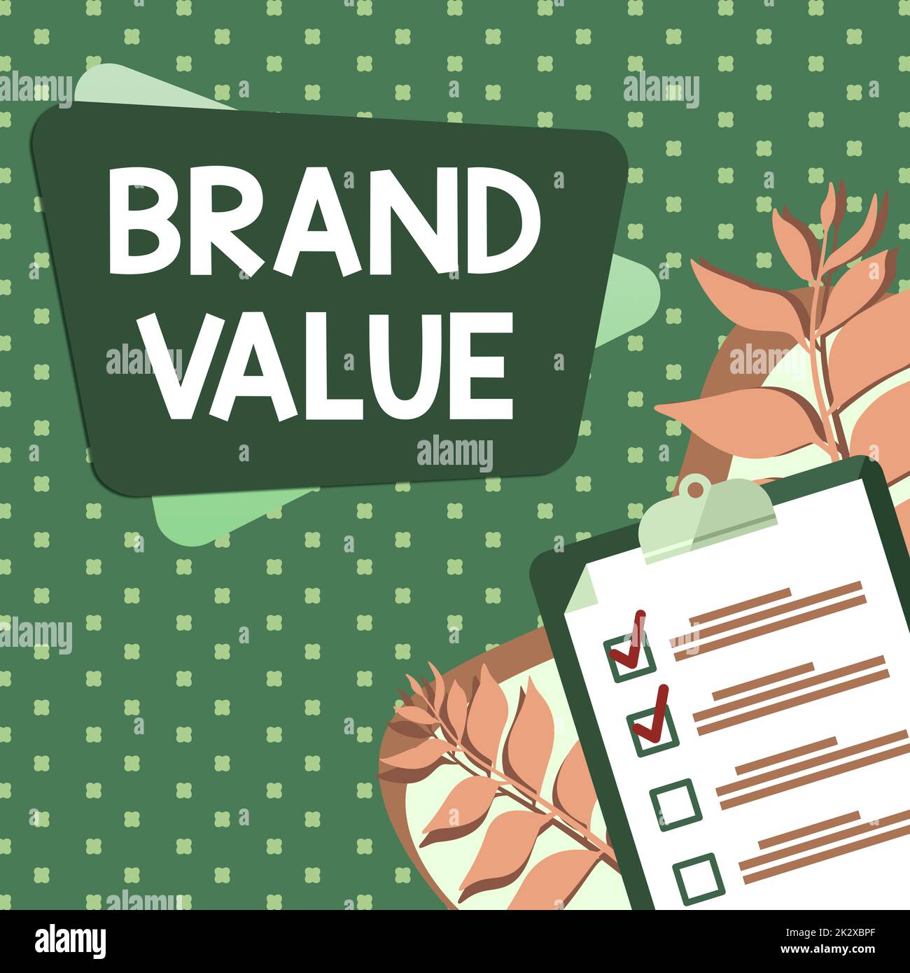Hand writing sign Brand Value. Concept meaning company generates from ...