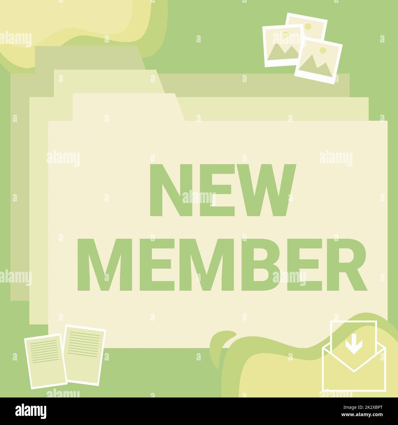 Text sign showing New Member. Business concept recruiting employee to ...