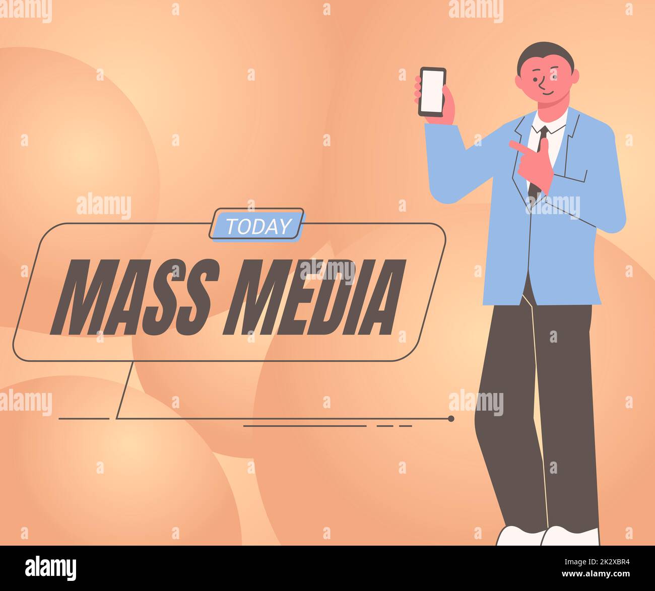 Text caption presenting Mass Media. Internet Concept Group showing ...