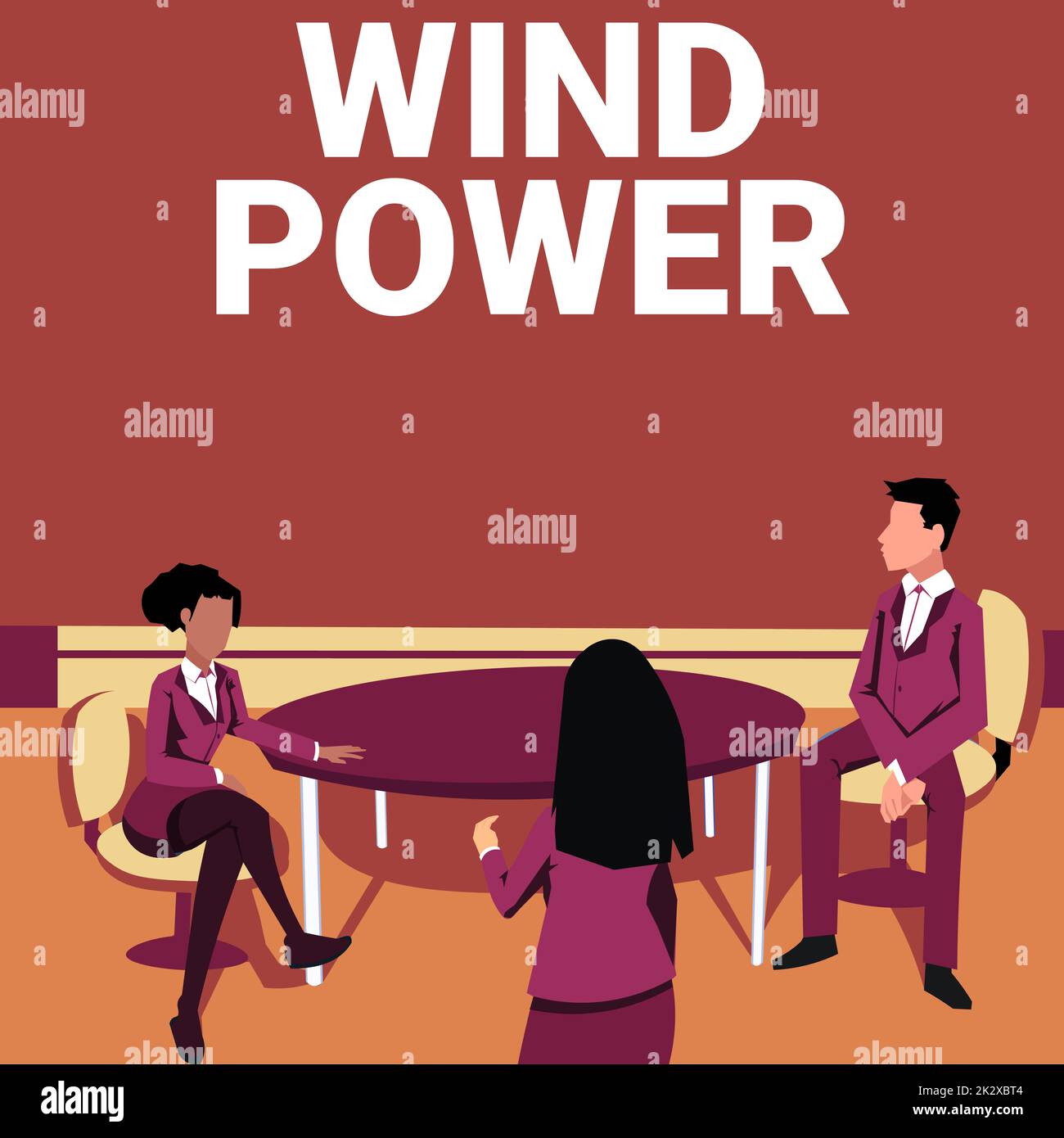 Hand writing sign Wind Power. Business showcase use of air flowto ...