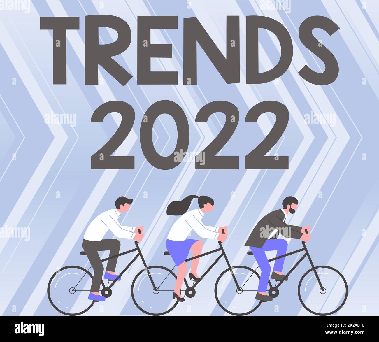 Text caption presenting Trends 2022. Business overview Upcoming year ...