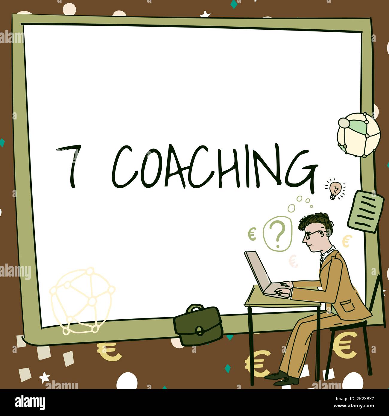 Sign displaying 7 Coaching. Word Written on Refers to a number of ...