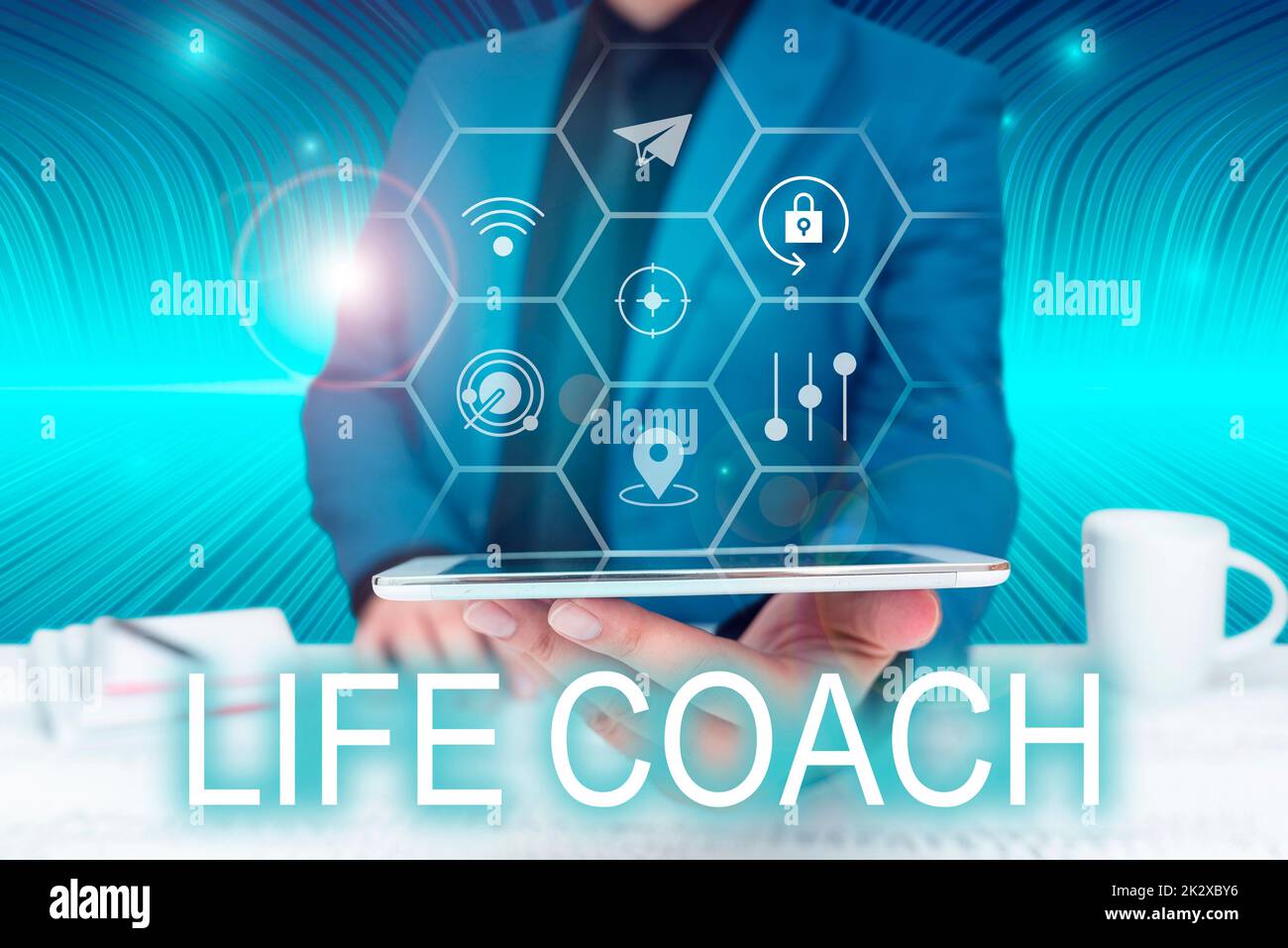 Writing displaying text Life Coach. Conceptual photo A person who ...