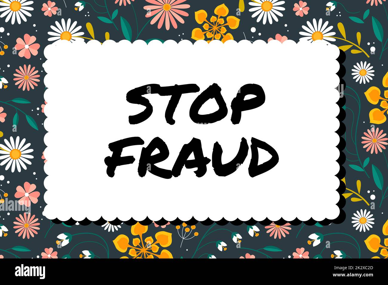 Text showing inspiration Stop Fraud. Concept meaning campaign advices ...