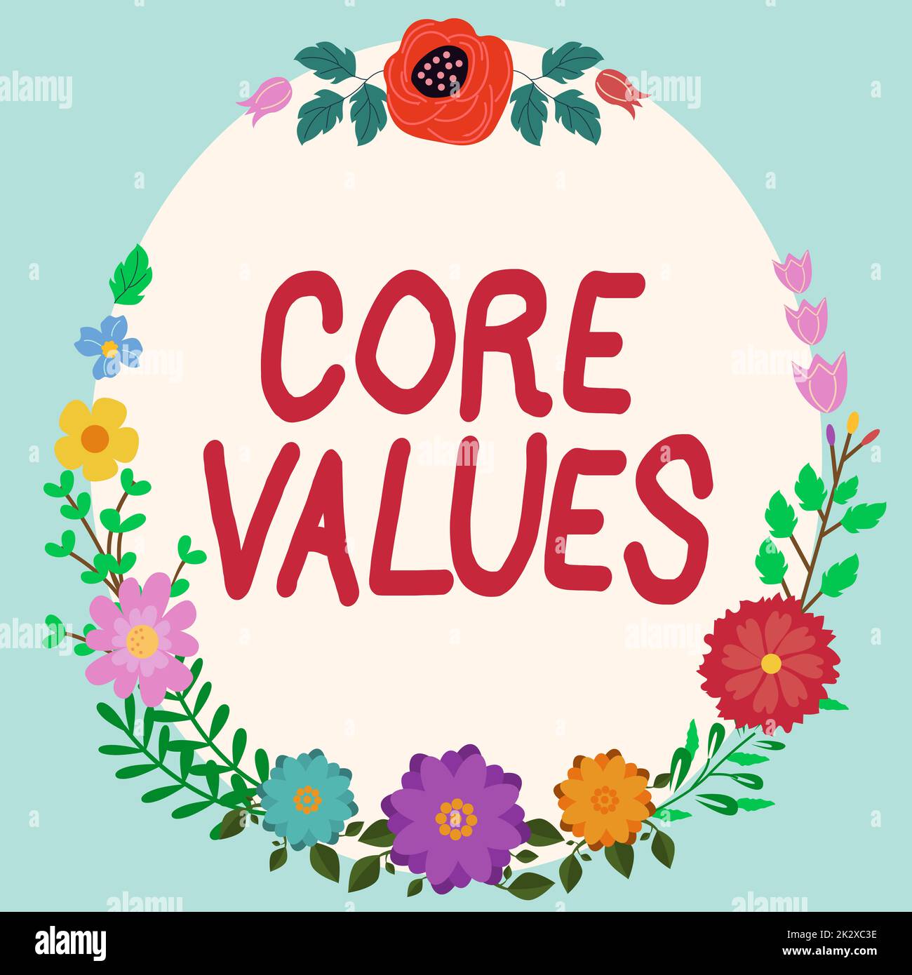 Text sign showing Core Values. Internet Concept belief person or ...