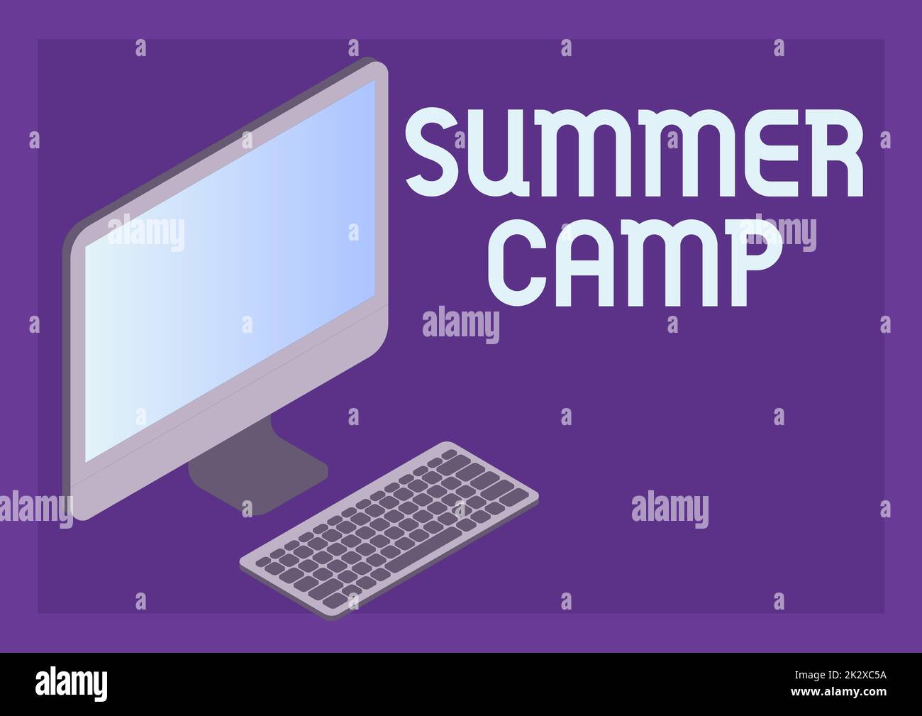 Sign displaying Summer Camp. Business approach Supervised program for ...