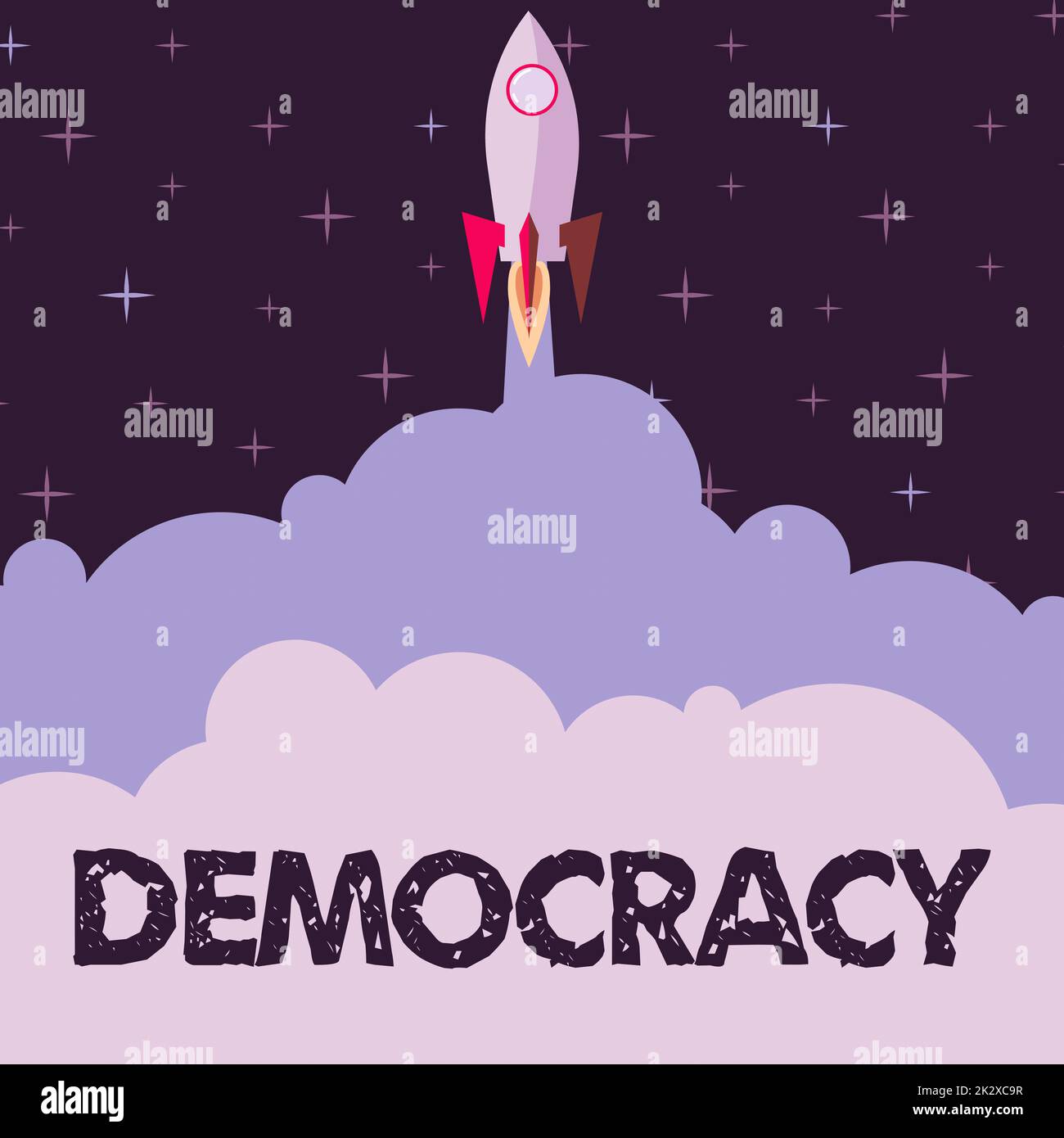 Text showing inspiration Democracy. Business approach freedom of the ...