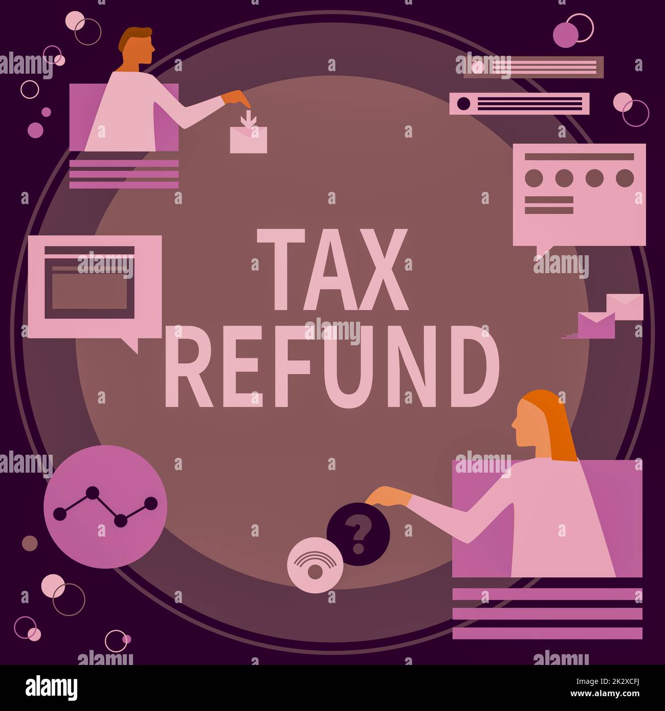 Sign displaying Tax Refund. Internet Concept applied when money ...