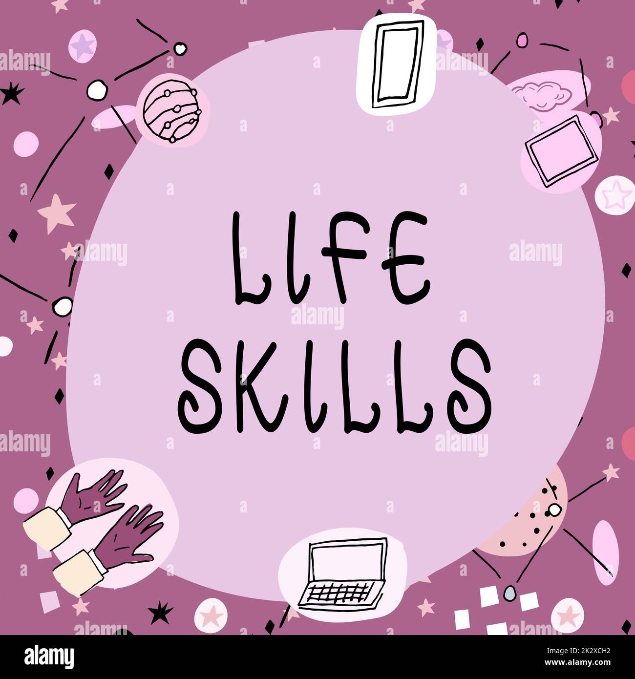 Handwriting text Life Skills. Business showcase that is necessary or ...