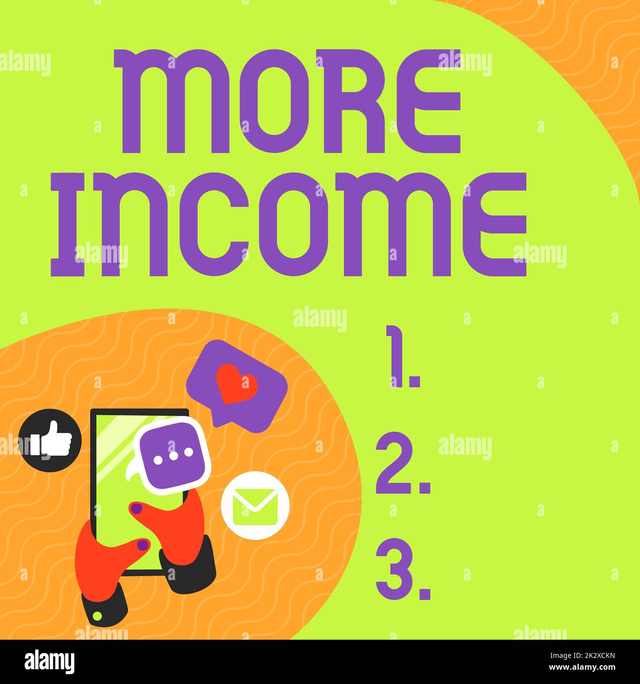 Hand writing sign More Income. Business concept Additional money ...