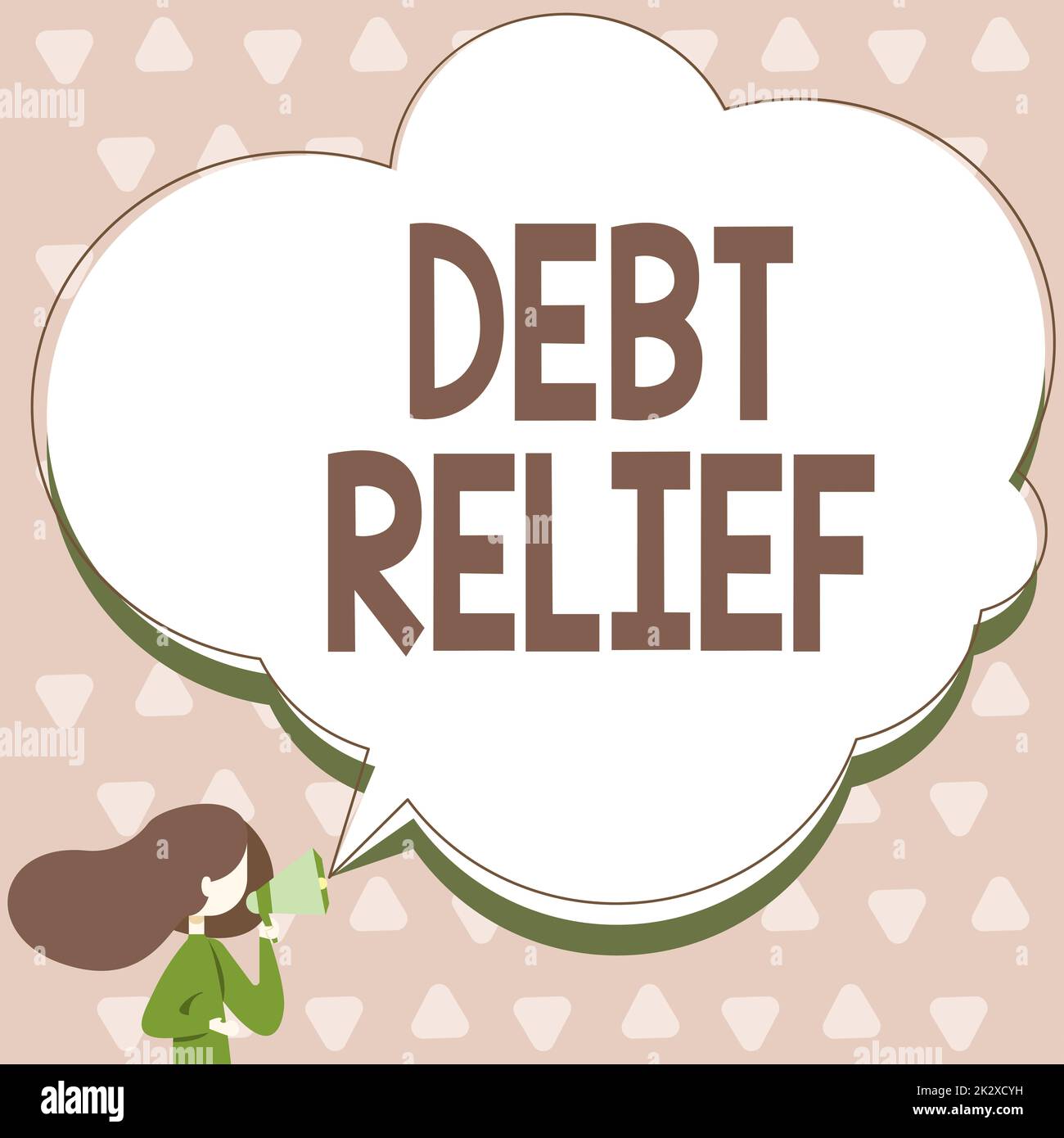 Conceptual display Debt Relief. Business concept partial or total ...