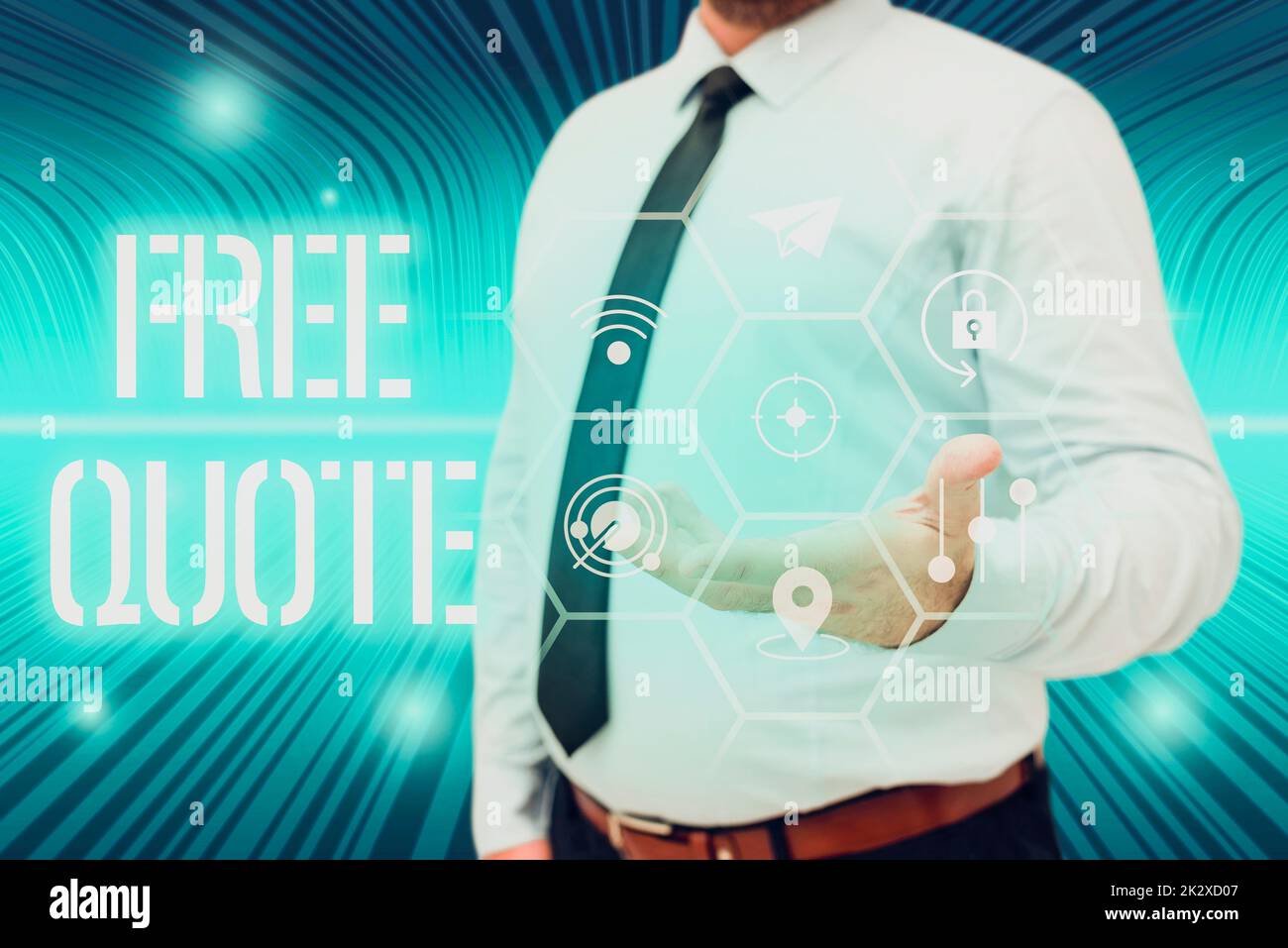 Conceptual caption Free Quote. Business idea A brief phrase that is ...