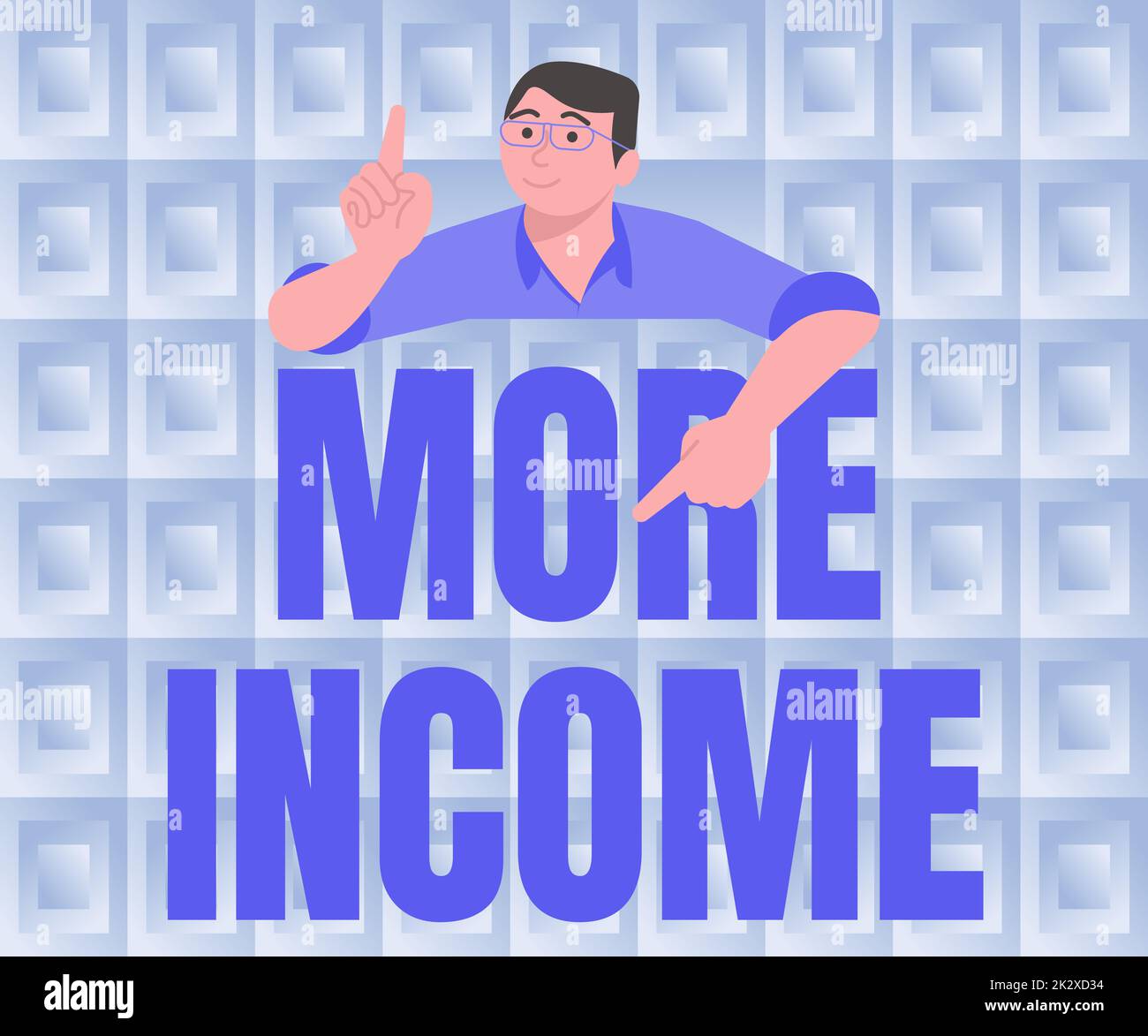 Sign displaying More Income. Business concept Additional money receives ...