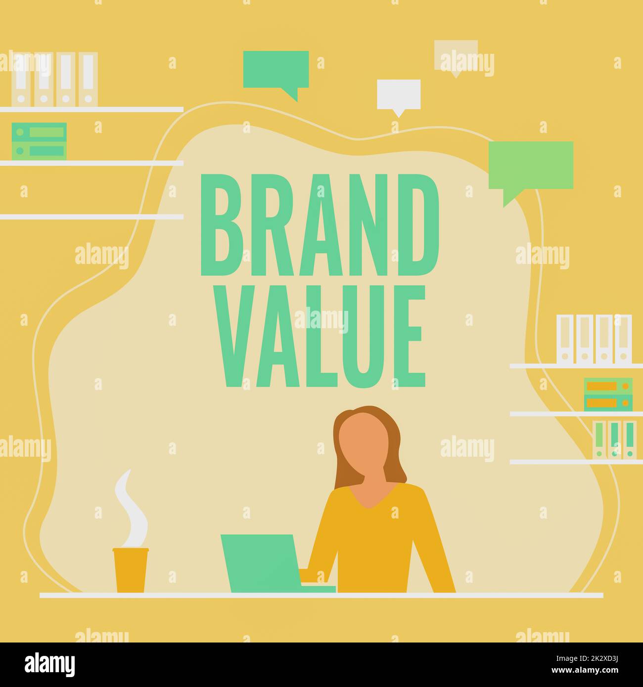 Inspiration showing sign Brand Value. Business idea company generates ...