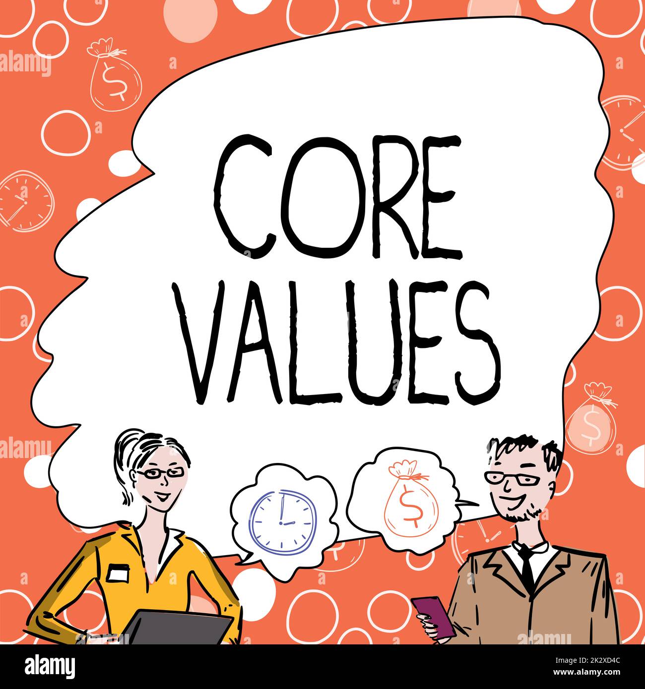 Text sign showing Core Values. Internet Concept belief person or ...