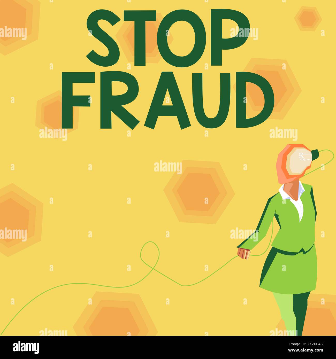 Writing displaying text Stop Fraud. Business idea campaign advices ...