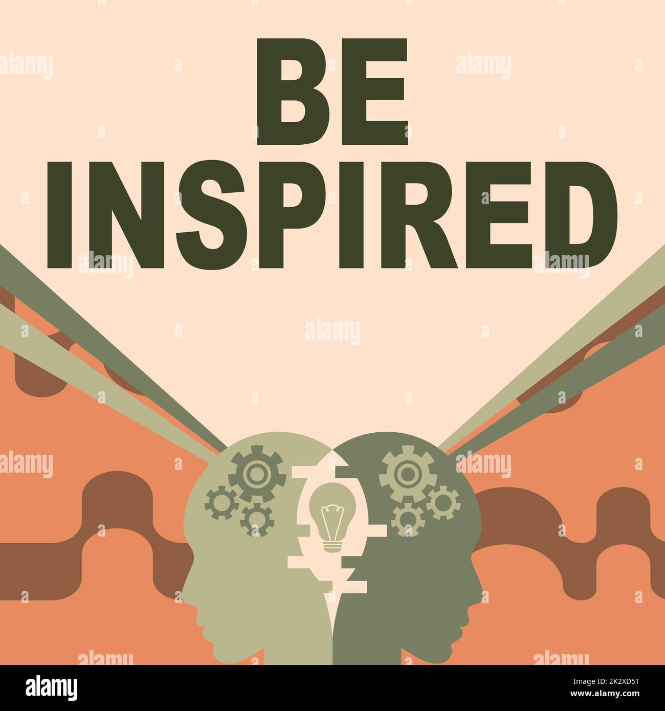 Inspiration showing sign Be Inspired. Business overview extraordinary ...