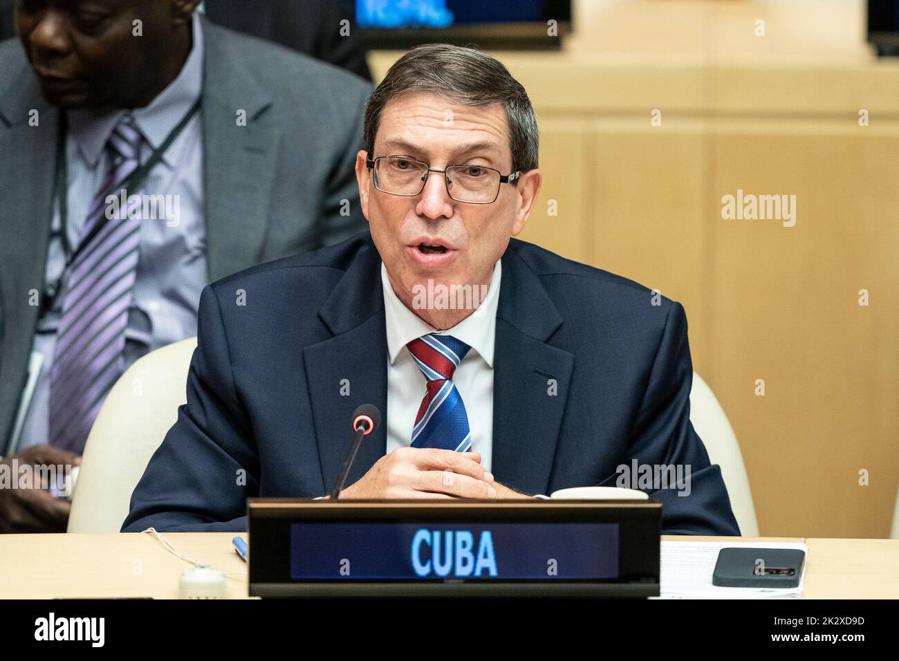 United Nations. 23rd Sep, 2022. Foreign Minister of Cuba Bruno Eduardo ...