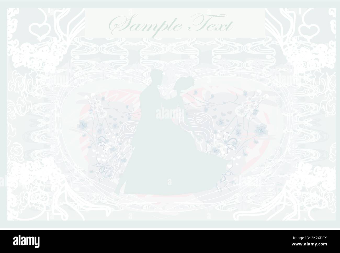 Ballroom dancers - invitation Stock Photo - Alamy