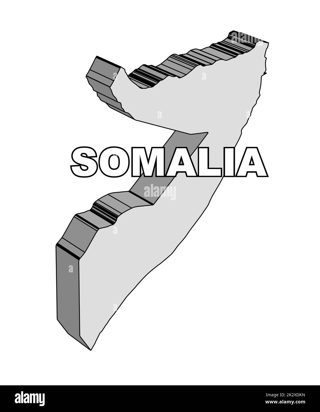 Outline map of somalia hi-res stock photography and images - Alamy