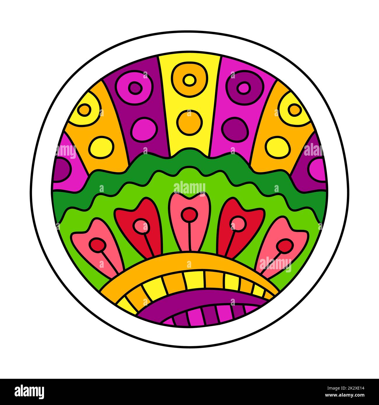 Circle filled with colorful hand drawn doodles Stock Photo - Alamy Circle filled with colorful hand drawn doodles Stock Photo - Alamy