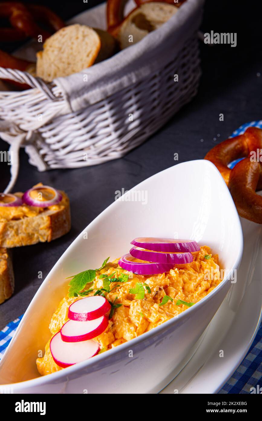 Bavarian Obazda a classic from southern Germany Stock Photo - Alamy
