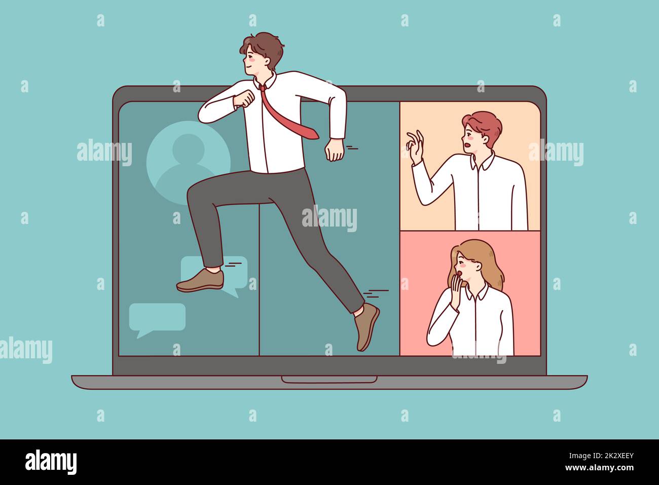 Remote work team online hi-res stock photography and images - Alamy