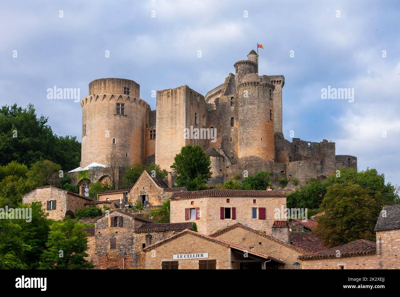 Bonaguil Castle in Lot et Garonne, France Stock Photo - Alamy