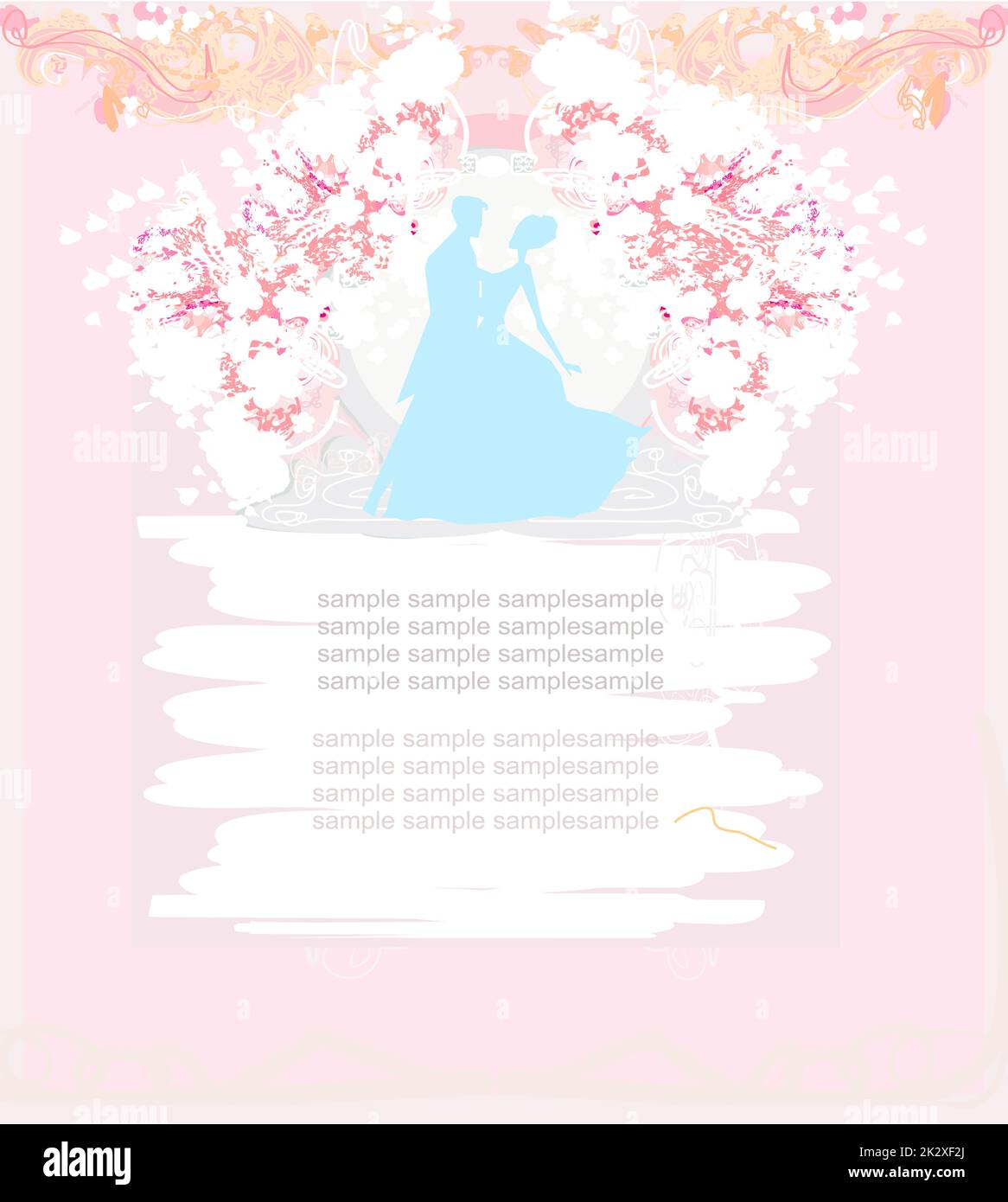 Ballroom dancers - invitation Stock Photo - Alamy