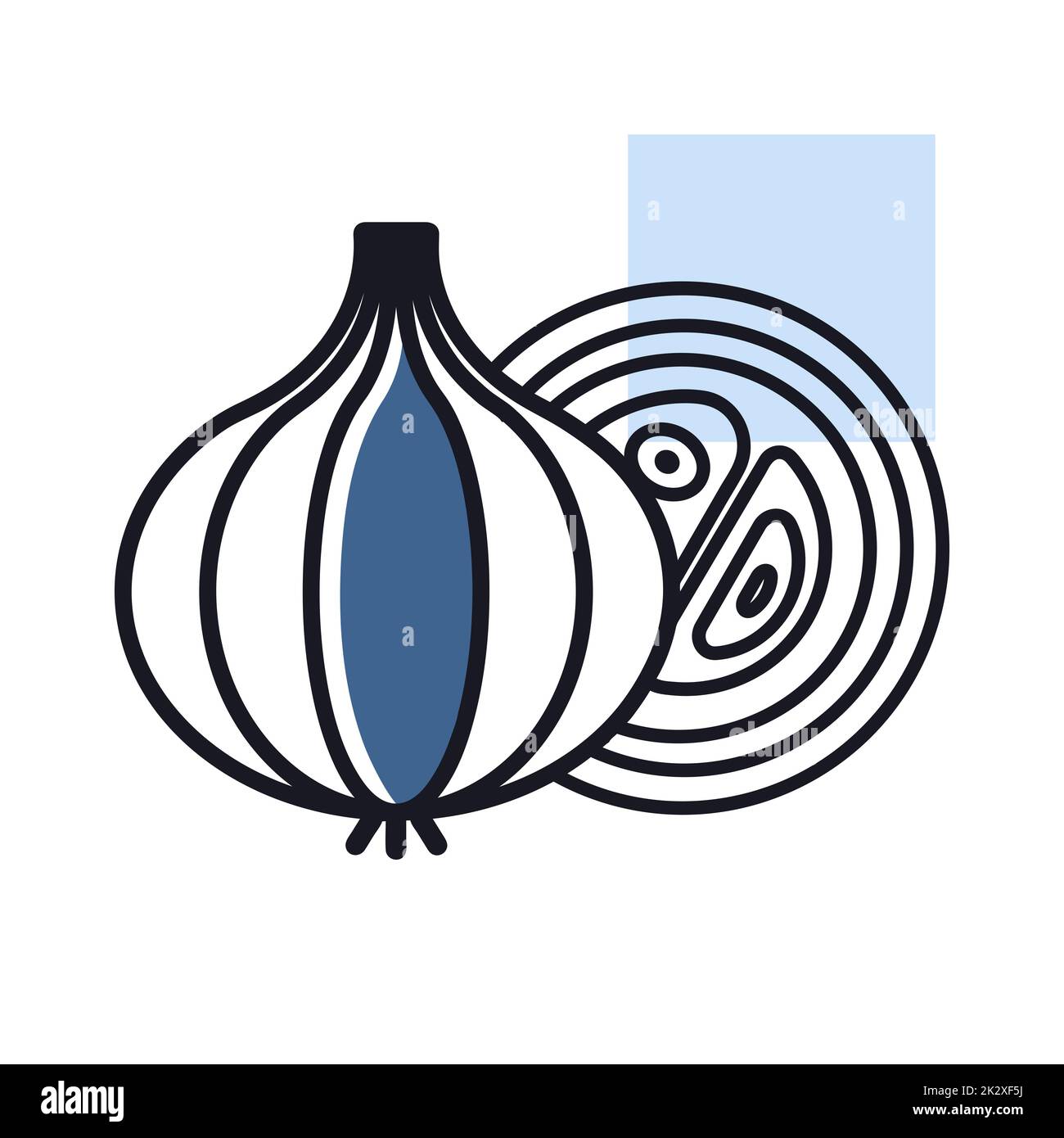 Onion vector isolated icon. Vegetable symbol Stock Photo - Alamy
