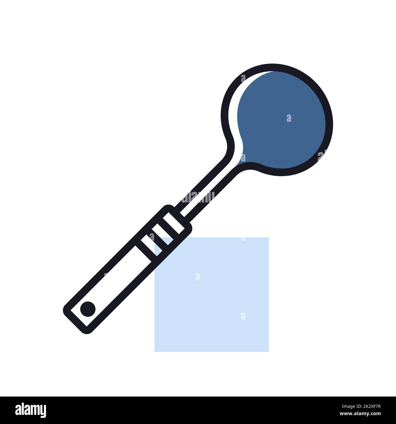 Ice cream spoon vector icon. Kitchen appliances Stock Photo - Alamy