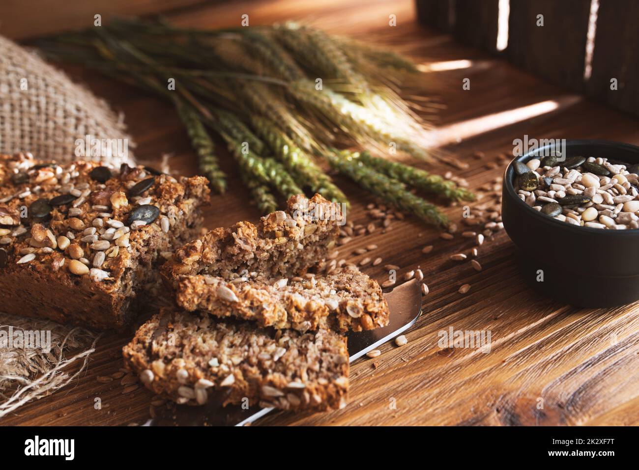 Homemade grain bread Stock Photo - Alamy