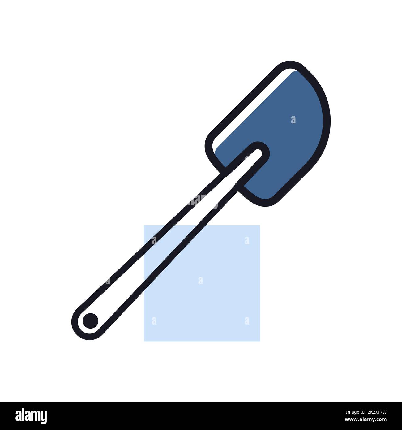 Silicone kitchen spatula vector icon Stock Photo - Alamy