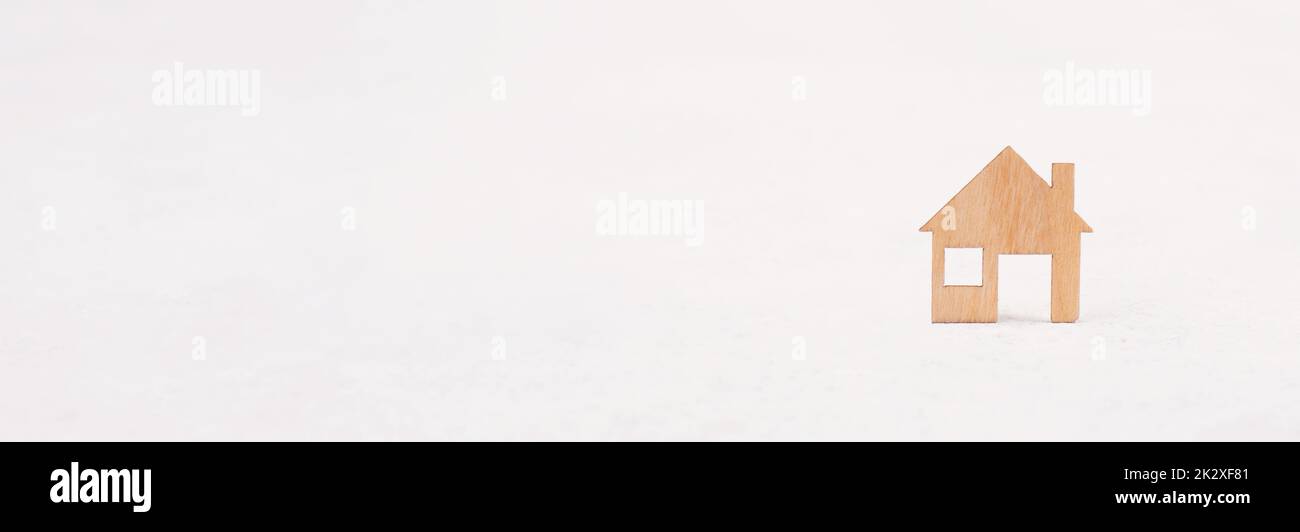 Small wooden house, planing a new home, real estate, owning property ...