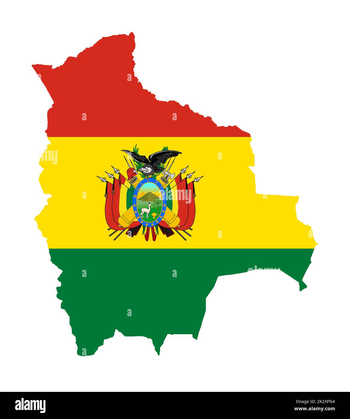 Bolivia national map hi-res stock photography and images - Alamy