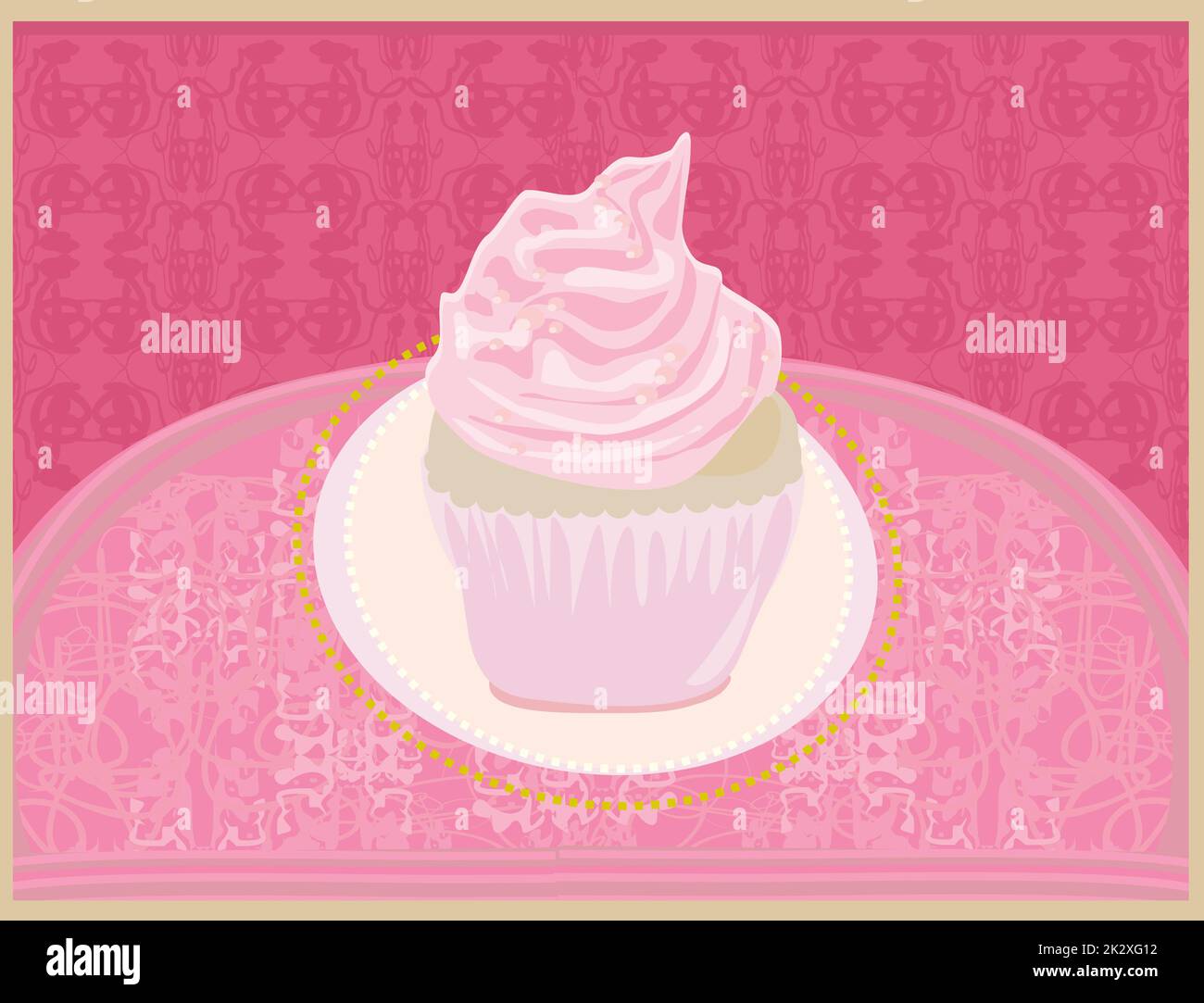 Lovely Cupcake Design Stock Photo - Alamy