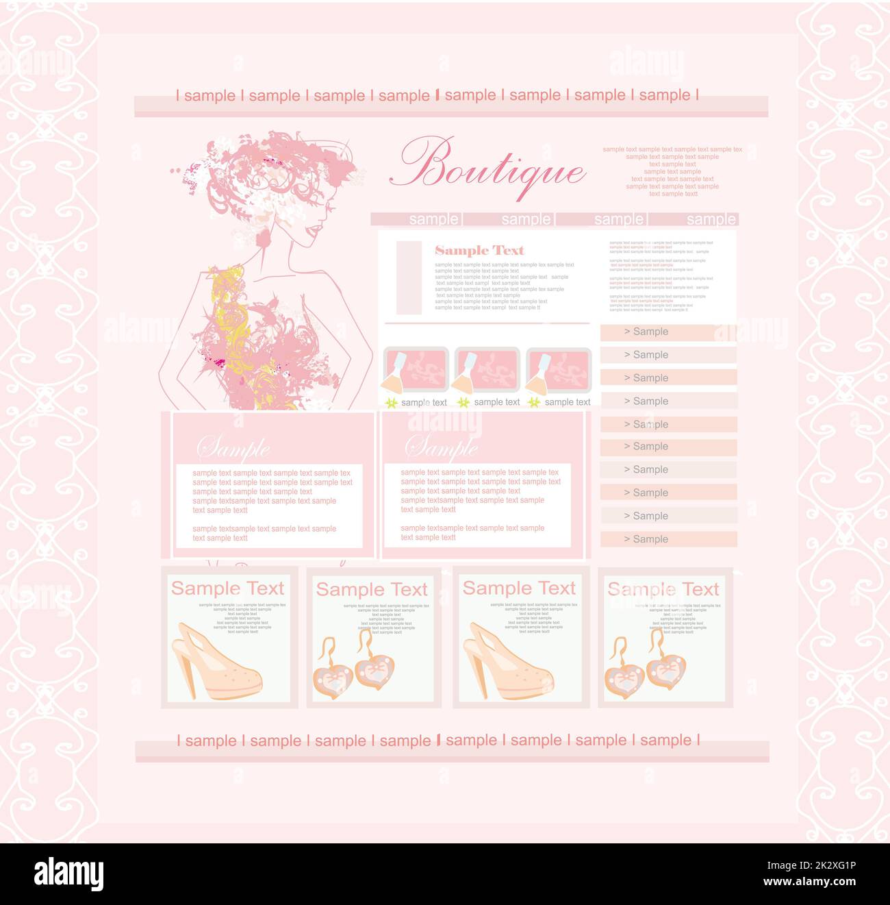 Fashion shopping website template hi-res stock photography and images ...