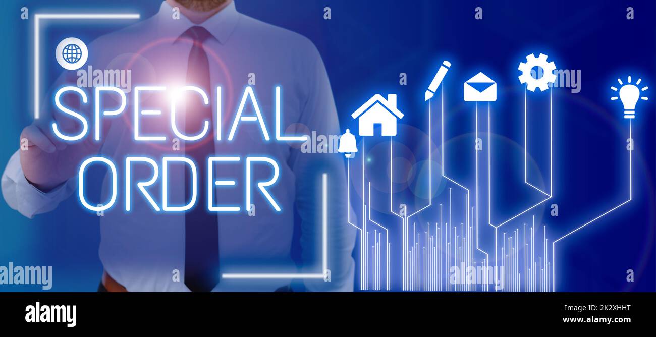 Sign displaying Special Order. Business idea Specific Item Requested a ...