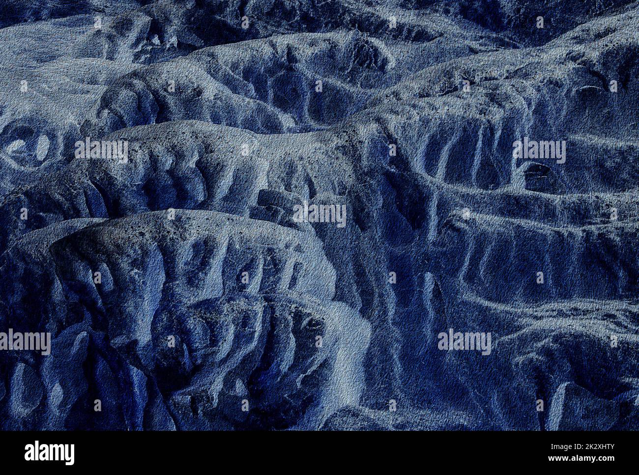 Abstract blue background with natural texture and irregular pattern ...