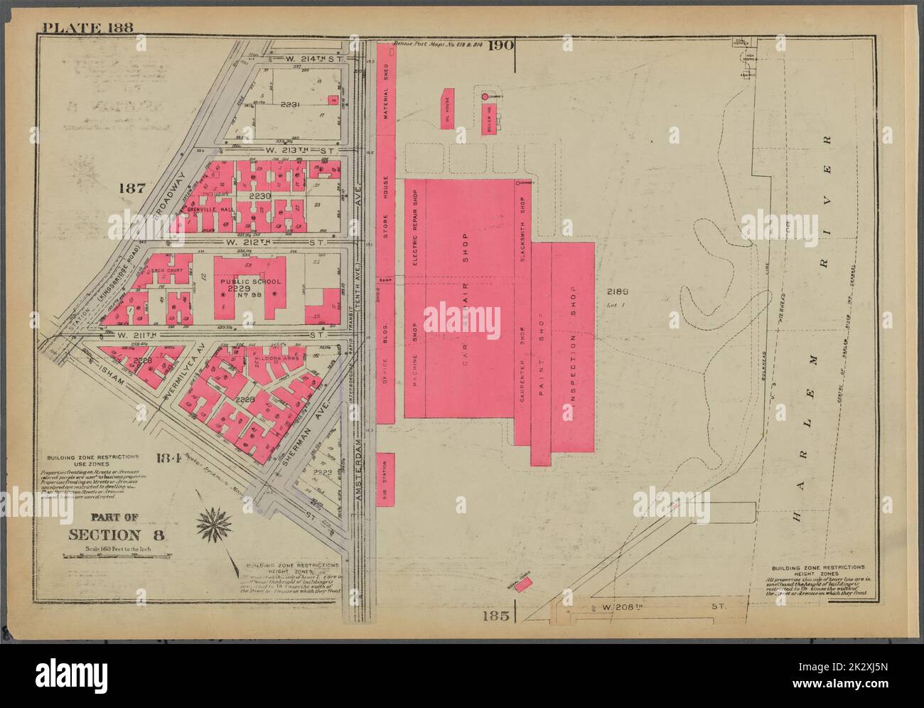 Manhattan map 1930 hi-res stock photography and images - Alamy
