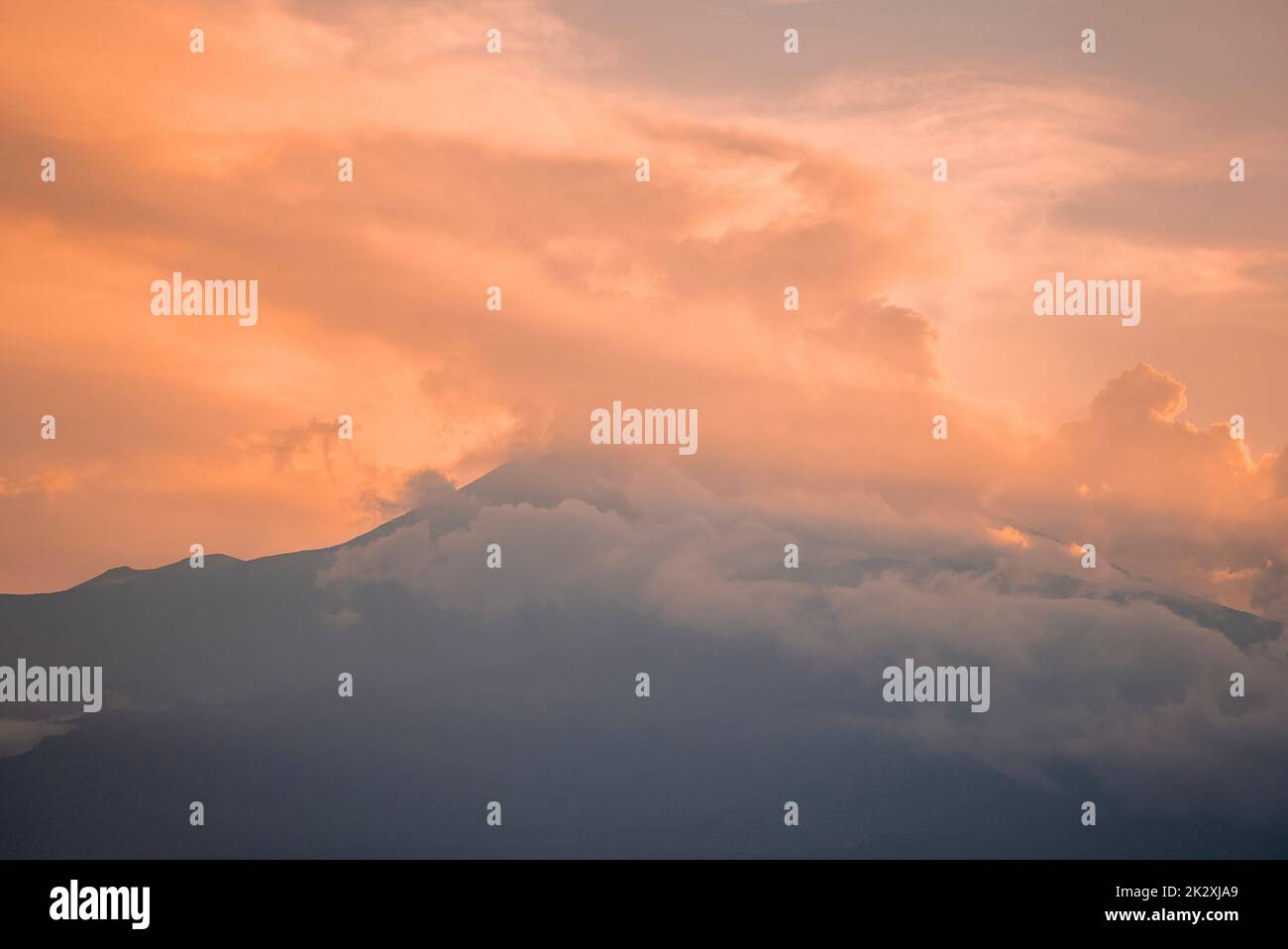 Mount etna volcano smoke catania hi-res stock photography and images ...