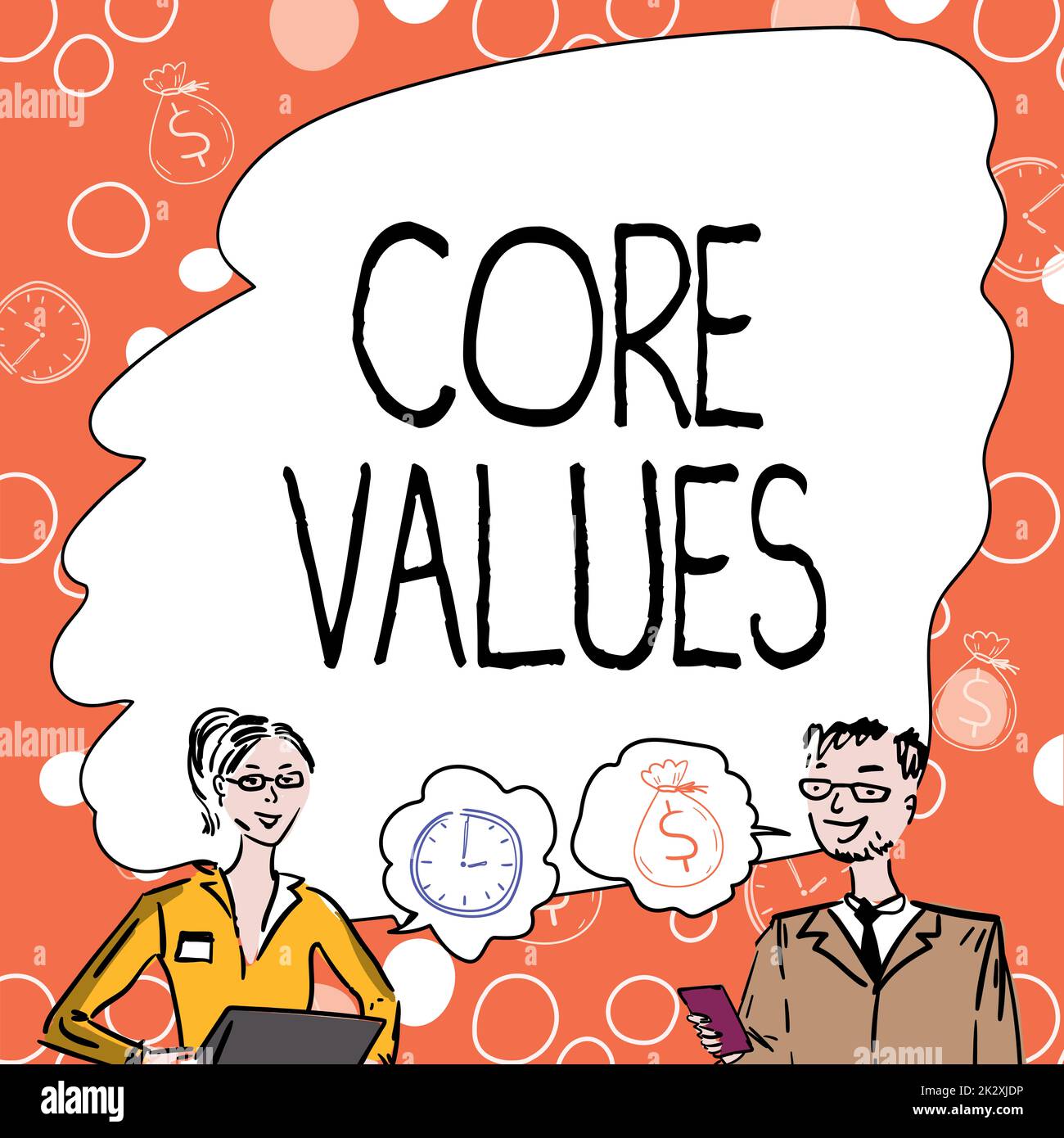 Text sign showing Core Values. Internet Concept belief person or ...