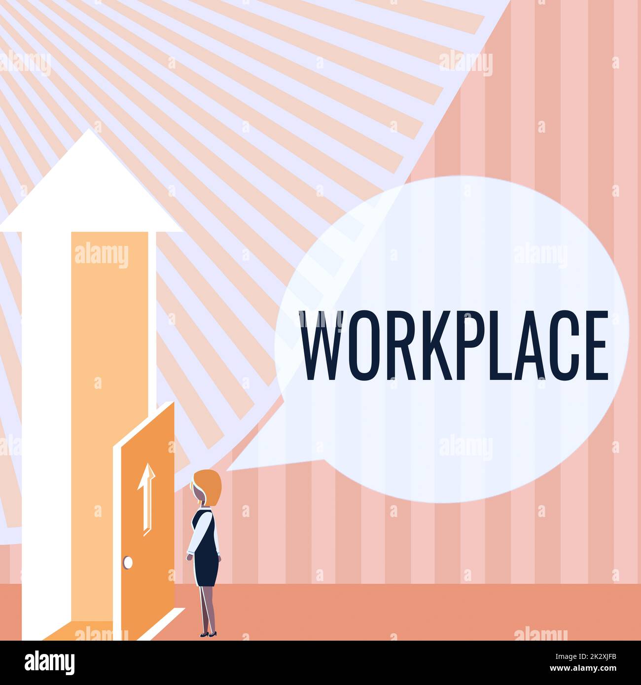 Sign displaying Workplace. Internet Concept Area where you can find ...