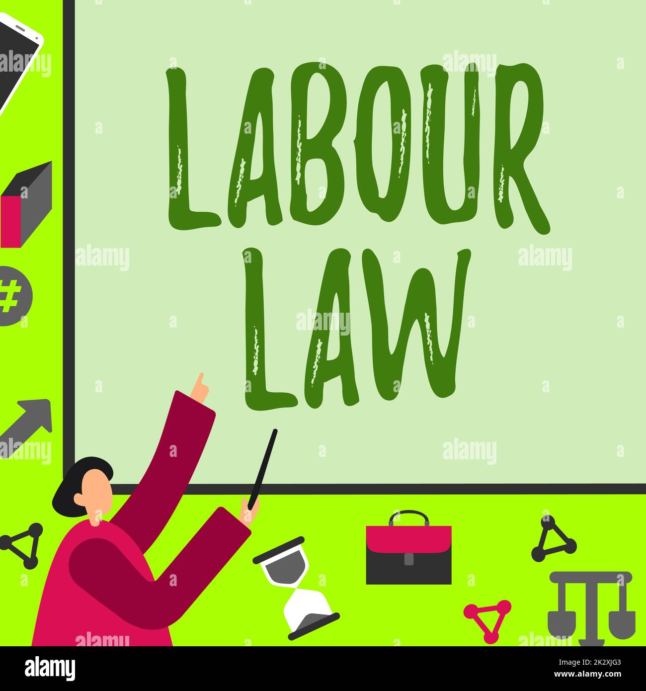 Text sign showing Labour Law. Internet Concept Rules implemented by the ...