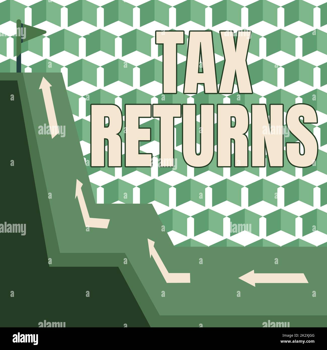 Hand writing sign Tax Returns. Word Written on Tax payer financial ...